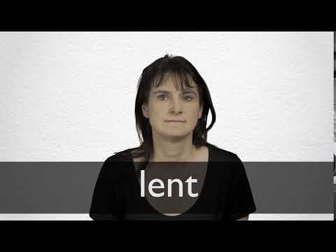 How to pronounce LENT in British English