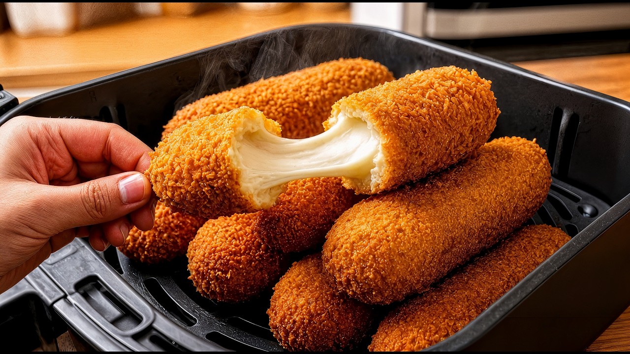 I Make This Air Fryer Snack Every Week! Crispy & Cheesy!