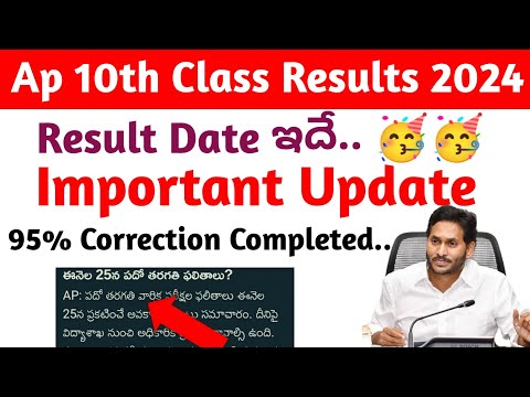 Ap 10th class result date 2024||ap tenth results latest news||Manabadi
