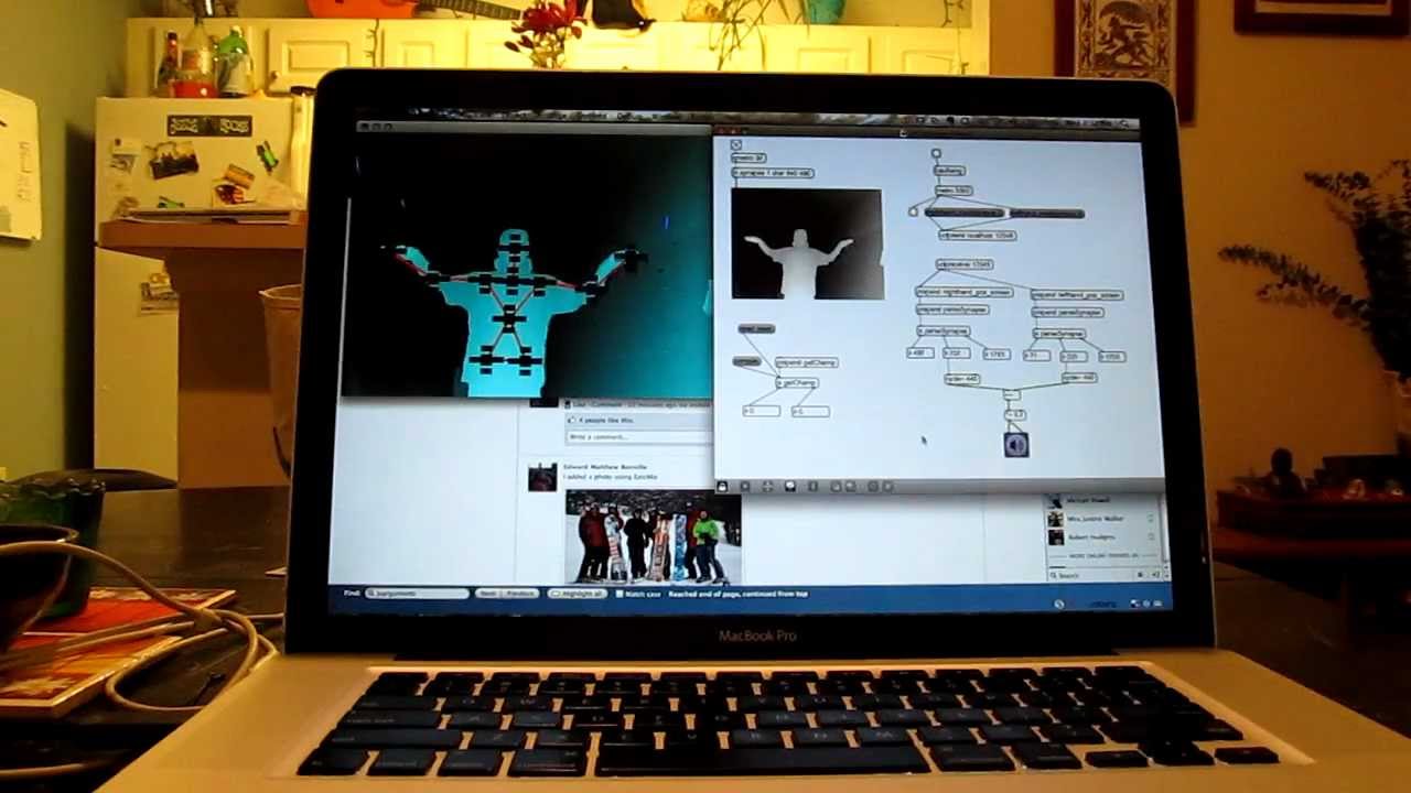 Kinect + Max/MSP Demo