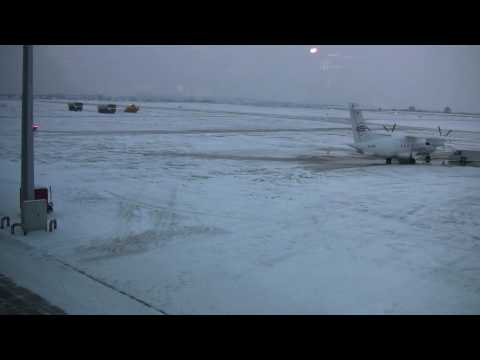 Snowy Dresden Flughafen (Airport) 18th December 2009