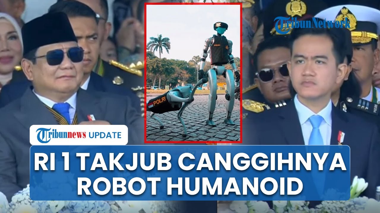 Prabowo-Gibran Antusias Saksikan Aksi Robot Canggih Humanoid & Robodog ...