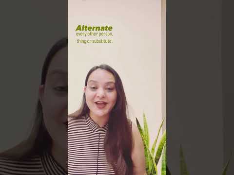 Word of the day. Alternate vs Alternative. ✅ #wordoftheday #englishvocabulary #confusingwords