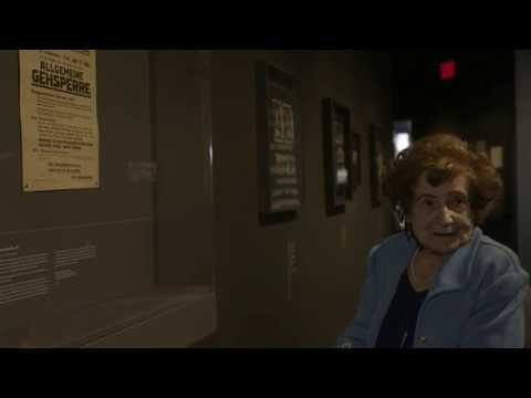 Holocaust Survivor Discusses Gehsperre in the Memory Unearthed Exhibition