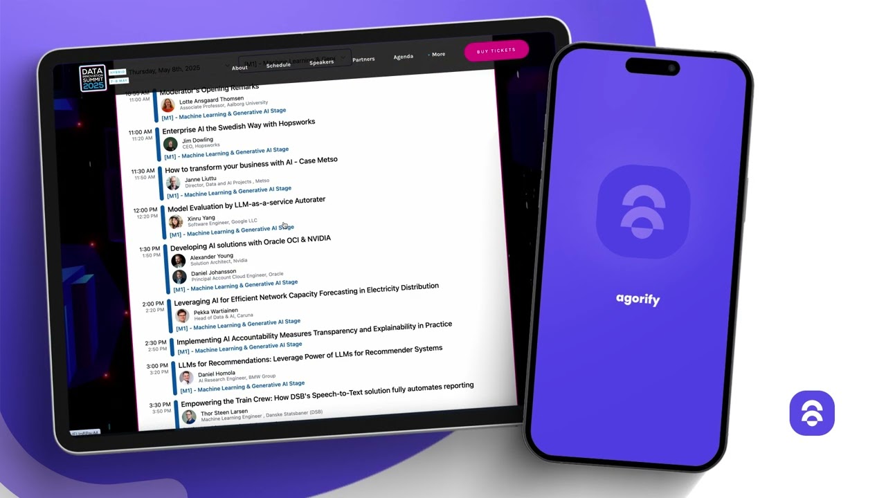 Embed Event Agenda to Website with Agorify