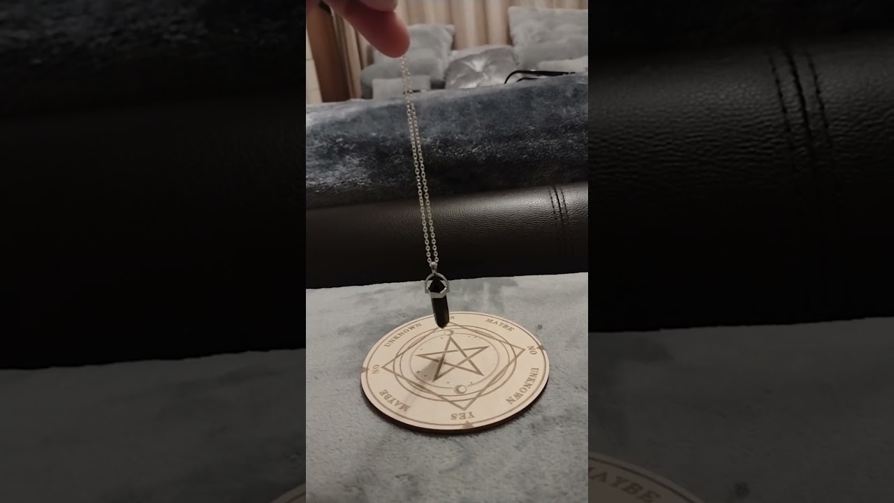 Using the pendulum board and crystal for the first time! 😳 #pendulum