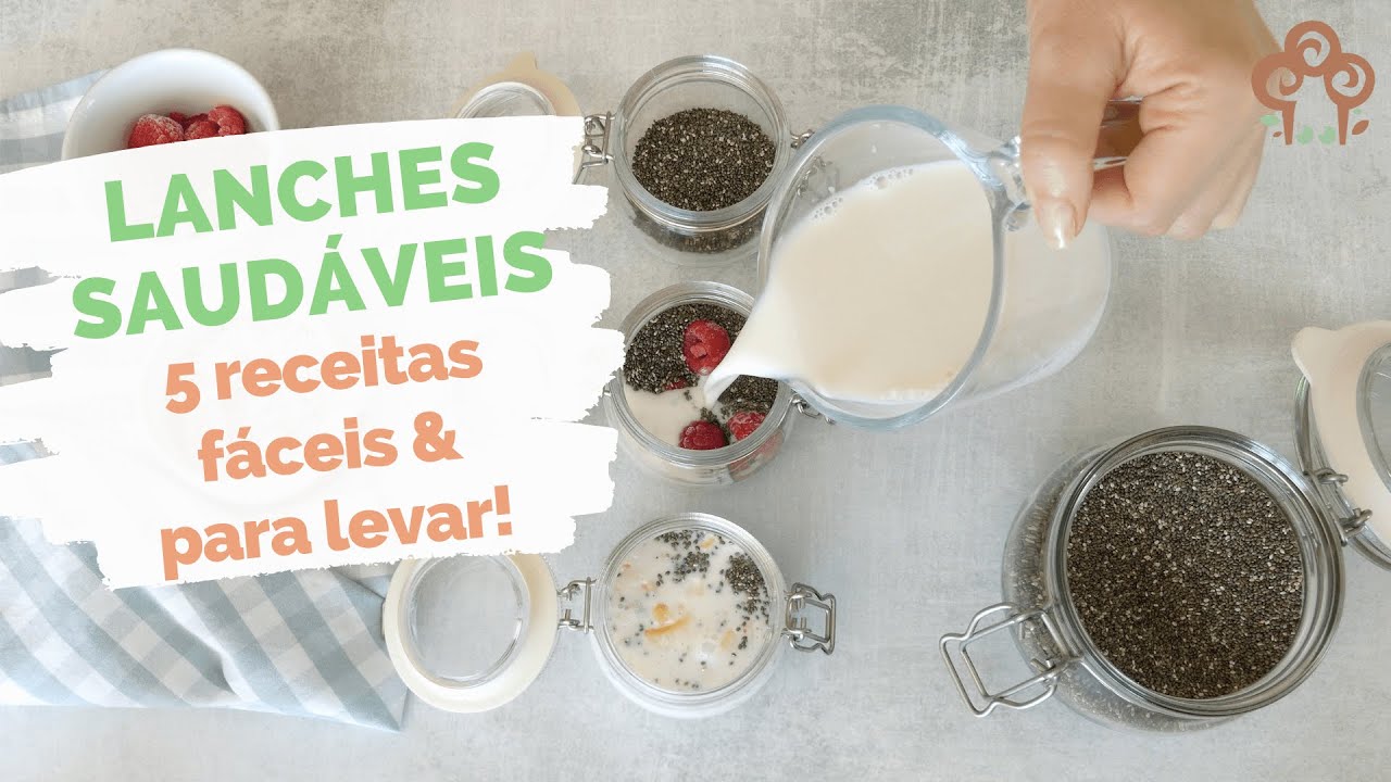 RECEITAS DE LANCHES SAUDÁVEIS (5 receitas fáceis e para levar)