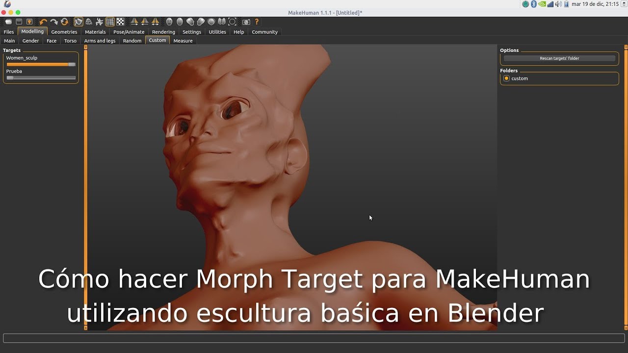 Makehuman Target Tutorial