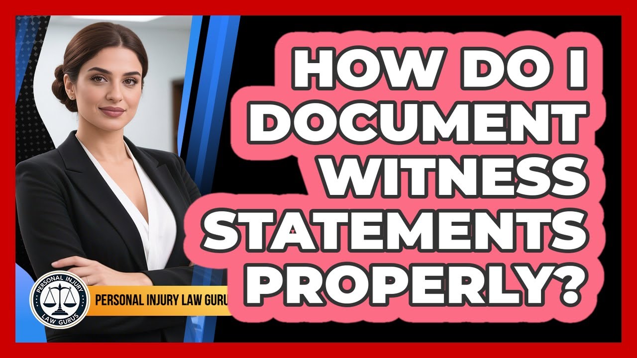 How Do I Document Witness Statements Properly?