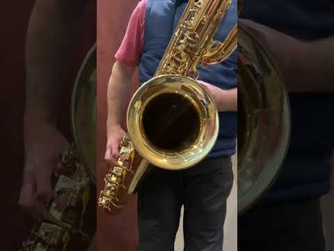 Cannonball Baritone Saxophone - Gold Lacquer Bari Sax | Reverb