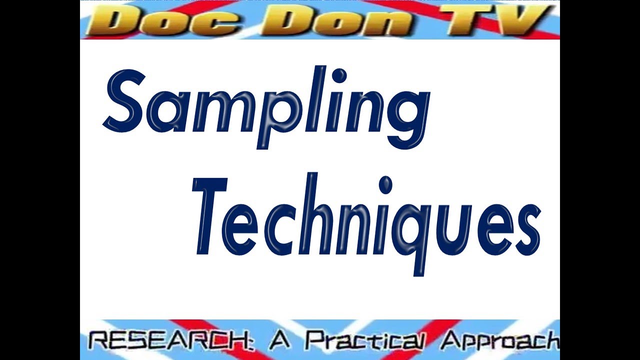 Sampling Techniques