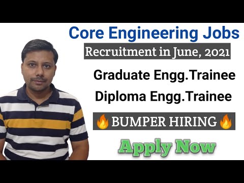 Graduate & Diploma Trainee Jobs in Core Engineering Companies I Fresher Jobs I Top Mechanical Jobs