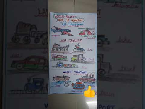 chart for mode of transport marking by kid.//class 3