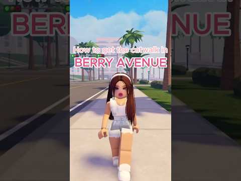 How to get catwalk emote in berry avenue|update|Roblox #roblox #berryave #short #berryavenueupdate