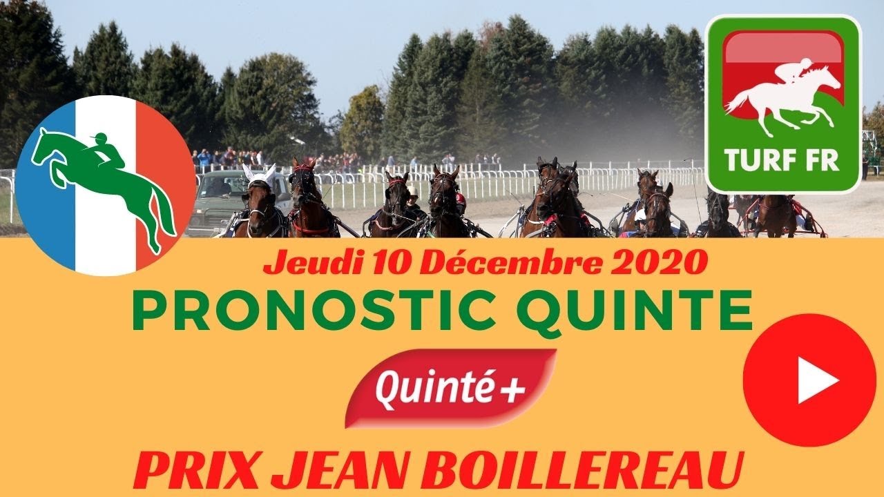 Minute Quinté TURF FR : PRIX JEAN BOILLEREAU - Jeudi 10 Décembre 2020  Paris Vincennes 🏇 PMU #223115