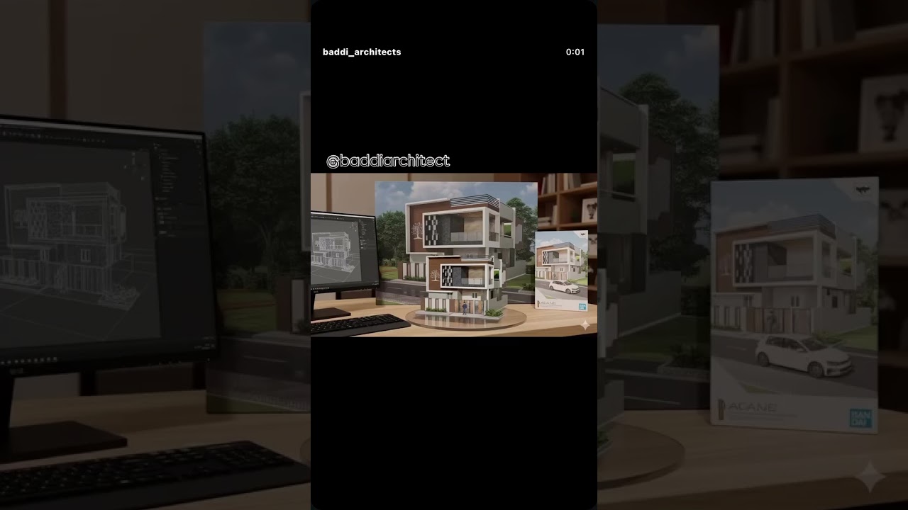 Architectural Design Meets AI | Powered by Gamine 🤖🏛️ #shorts