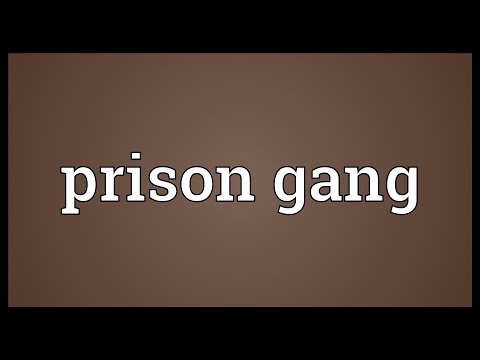 Prison gang Meaning
