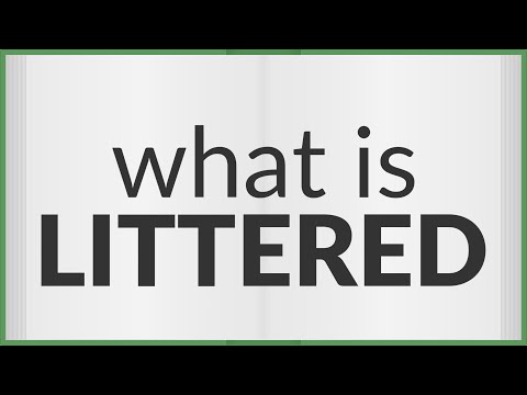 Littered | meaning of Littered