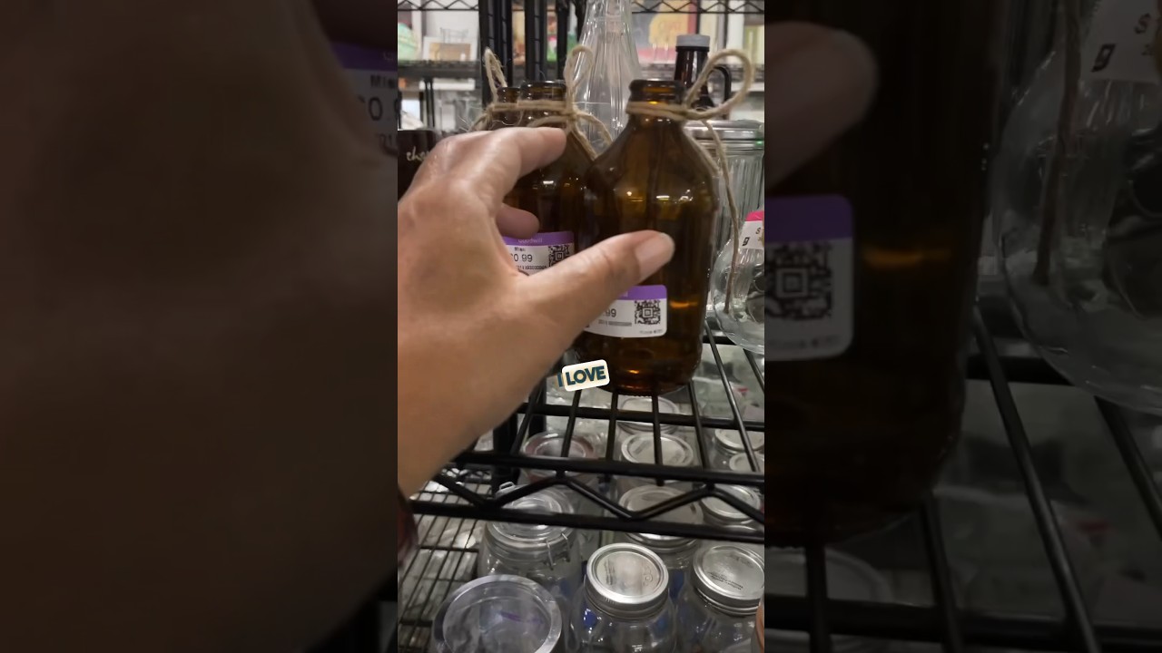 DIY Amber Bottle Dark Academia Home Decor Using Roycycled Decoupage Paper #roycycled #decouoage