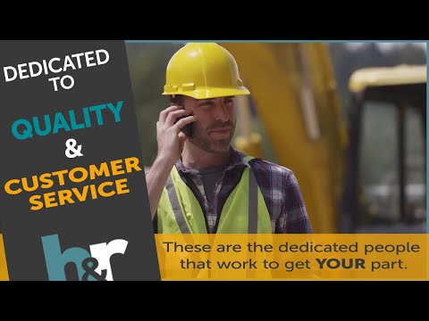 H&R Construction Equipment Parts is dedicated to quality and exceptional customer service.