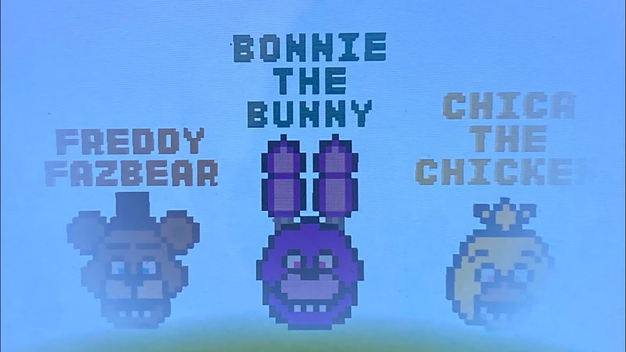 Tutorial: Bonnie the Bunny Pixel Art | FNAF 1