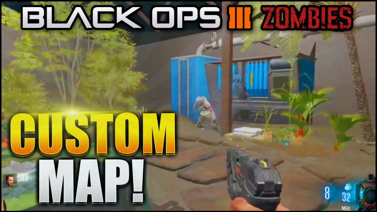 NEW FIRST CUSTOM ZOMBIE MAP GAMEPLAY! BO3 ZOMBIE MOD GAMEPLAY (BO3 CUSTOM ZOMBIE)
