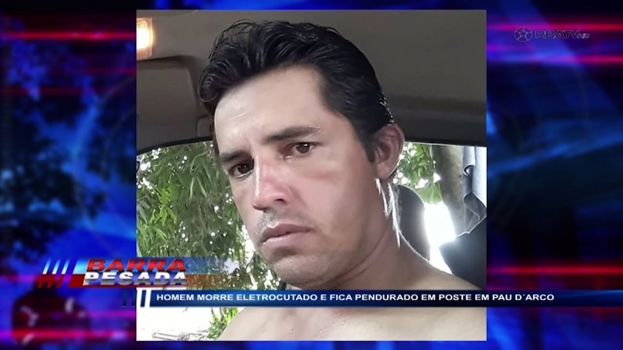 HOMEM MORRE ELETROCUTADO E FICA PENDURADO EM POSTE EM PAU D´ARCO