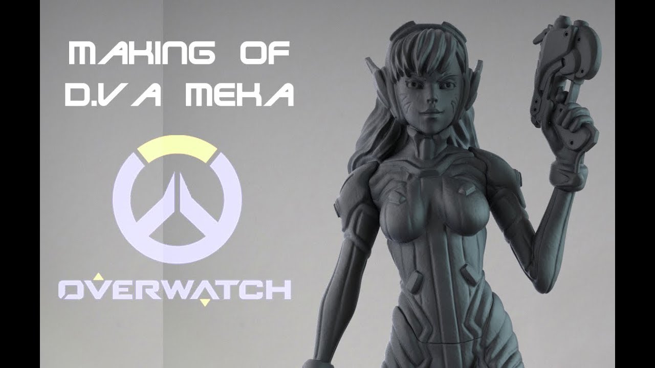 Making of Overwatch - D.Va's Meka - Free download of model in description.