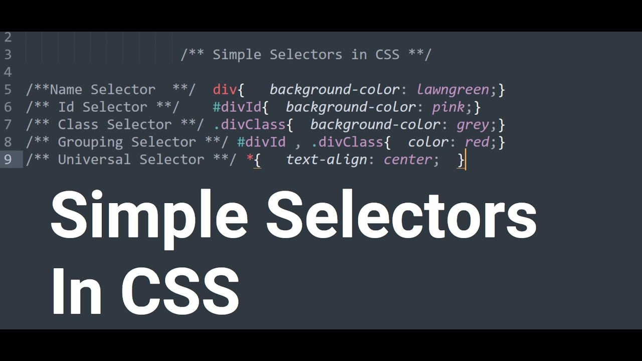 What is CSS Simple Selector   ? | CSS Tutorial