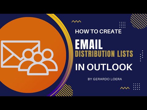 How to Create Email Distribution Lists in Outlook