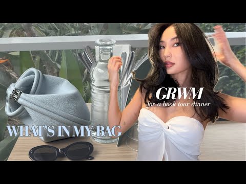 Book tour dinner-т явав | get ready with me, what's in my bag