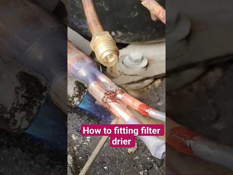 How to fitting filter drier in refrigerator easy way