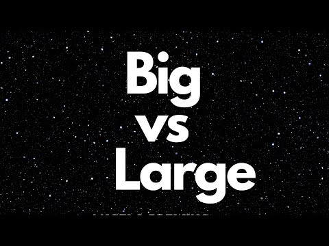 Big Large || Difference Between Big Large || Advance English || large big || Big vs Large