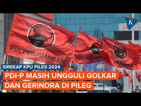 Sirekap KPU Pileg 2024 Data 51 Persen: PDI-P Teratas, Golkar Ungguli Gerindra