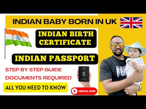How To Apply Indian Birth Certificate and Indian Passport For Indian Baby Born In UK 🇬🇧 Step By Step