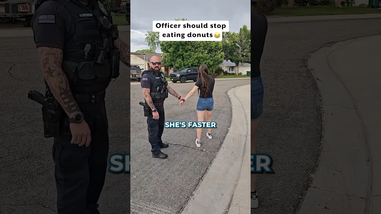 Officer got humbled by his daughter 😂 #shorts