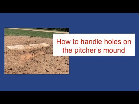 Dealing with holes on the pitcher’s mound