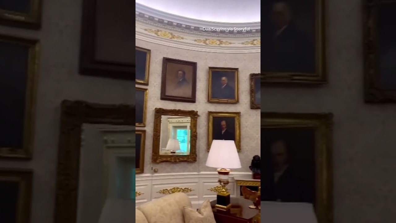 Trump Shows Updated Oval Office Design