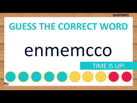 [Scrambled Word Game] Can You Unscramble These Words? 8 Letters