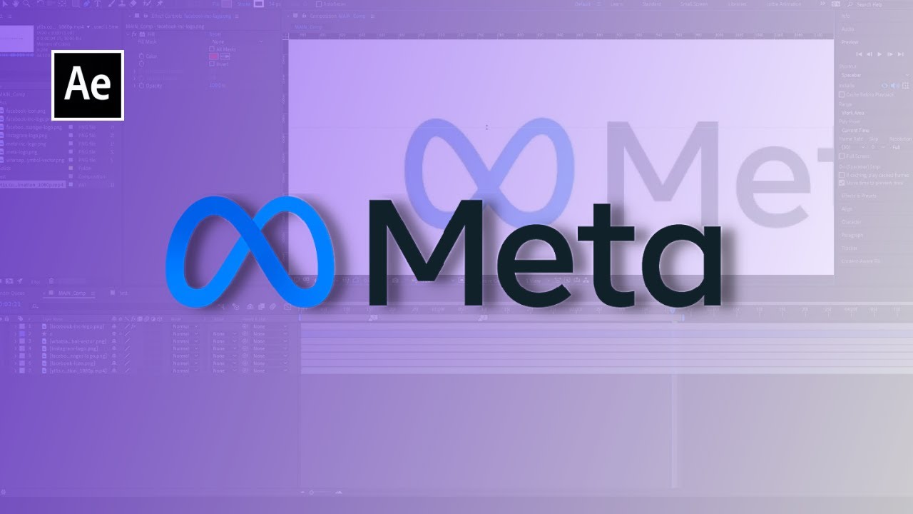 Meta Logo Animation : After Effects Tutorial by sheikh sohel