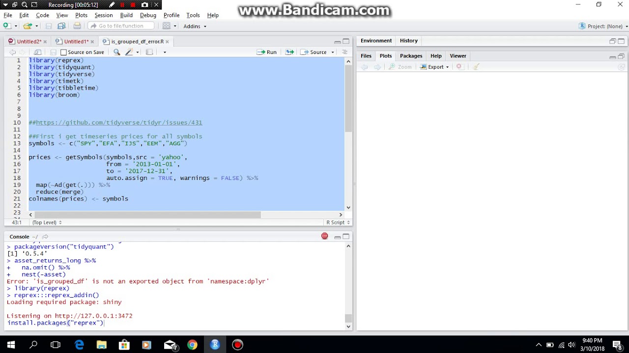 using Reprex in R to share code in github, Stackoverflow, Rcommunity