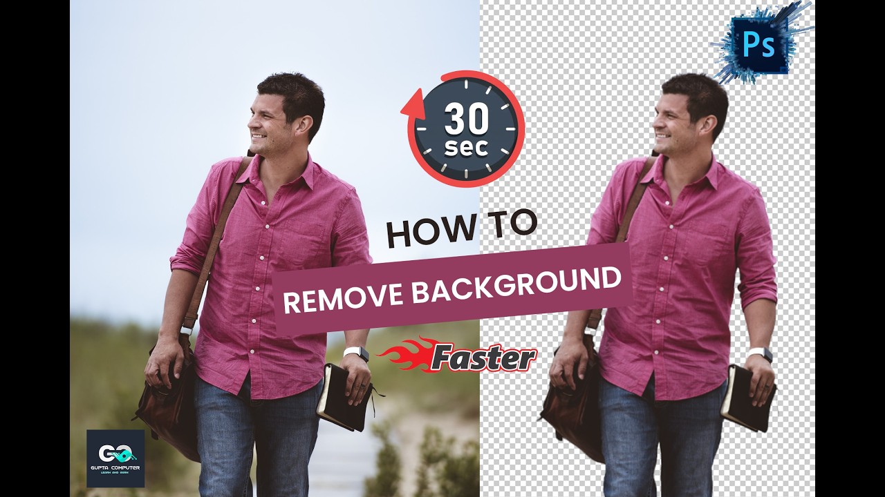 Remove Background in Photoshop in 30 Seconds | Convert Image to PNG (2026 Trick)#adobephotoshop