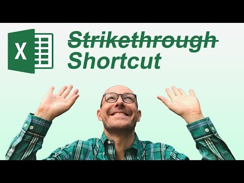 Strikethrough Shortcut in Excel (Keyboard Shortcuts)