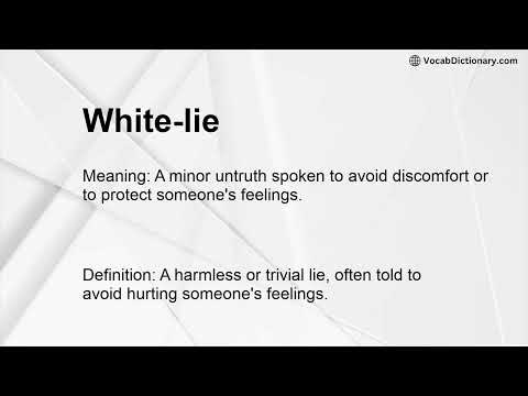 White-lie Meaning