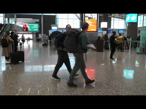 YYC Calgary International Airport Departures Walking Tour [4K] October 2024