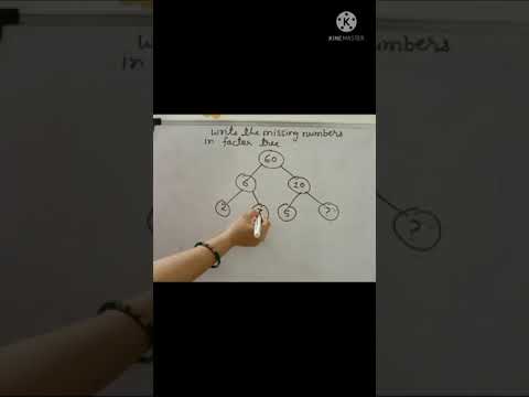 Write the missing numbers in factor tree# Factor tree