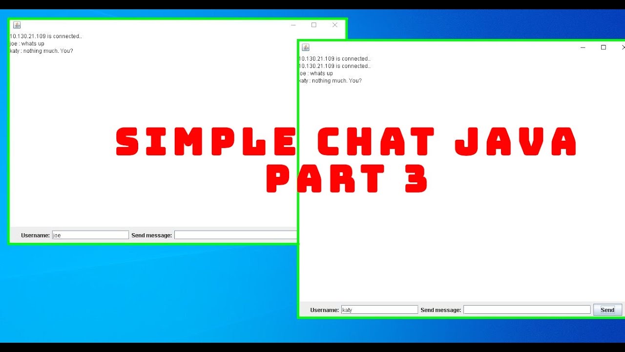 Simple Chat Java Part 3: Creating Server