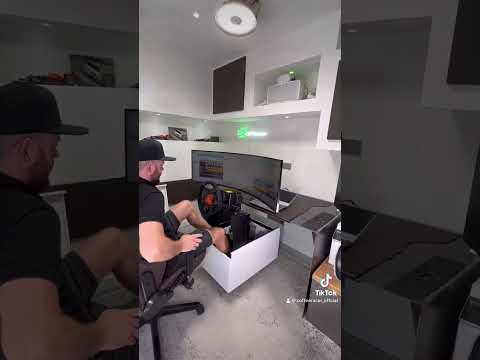 Serious racing with your desk setup www.CoffeeRacer.com #simracing #simucube #heusinkveld #Samsung