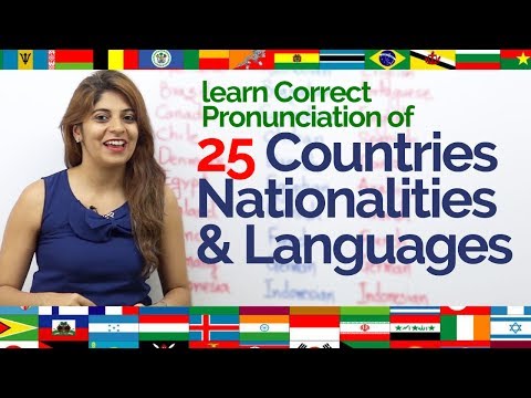 How to pronounce- Countries, Nationalities & Languages correctly? Improve English Pronunciation