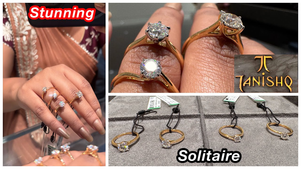 Stunning Solitaire rings from Tanishq 💍| 2025 Solitaire diamond rings 💎| Rings
